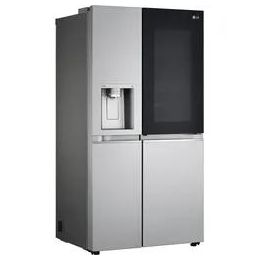 LG Side-by-Side, Energieeffizienz: E (A-G), silber, zzgl. Crafted Ice, Kühlschränke, Craft Ice Bereiter, InstaViewTM
