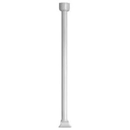 Duschvorhangstange Wenko, weiß, Ø:2mm, Kunststoff, Gardinenstangen, für Teleskop-Duschstange