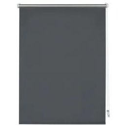 Seitenzugrollo OTTO HOME "Thermo Klemmrollo Energiesparend", grau (anthrazit), B:65cm H:150cm, Polyester, Rollos, abdunkelnd mit Thermobeschichtung