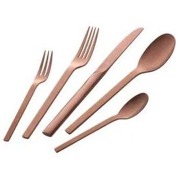 Besteck-Set Zwilling "Minimale mattiert", silber (silberfarben), 68 Stk., Edelstahl 18/10, Essbesteck-Sets, 18/10 Edelstahl, Rostfrei, für bis zu 12 Personen, Rosa