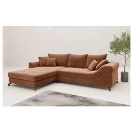 Ecksofa MR. COUCH "Taylor, L-Form, wahlweise mit Kaltschaum", miami 9 ginger, B:317cm H:93cm T:226cm, 90% Polyester / 10% Nylon, Sofas, wahlweise mit Kaltschaum bis 140 kg pro Sitzplatz belastbar