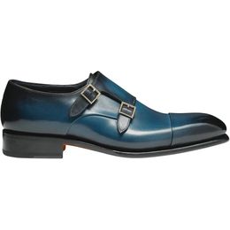 Santoni Men's doublebuckle shoe - Gr. UK_10_5 - in Wei&szlig;