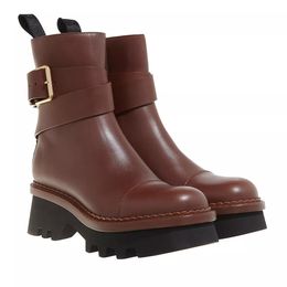 Chlo&eacute; Chlo&eacute; Stiefel & Boots - Owena Ankle Boots Smooth Leather - Gr. 41 (EU) - in Braun - f&uuml;r Damen