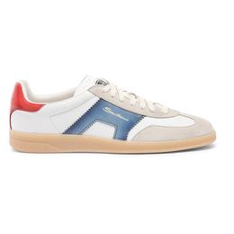 Santoni Low-Top Sneaker - Men's leather sneaker - Gr. UK_5 - in Wei&szlig; - f&uuml;r Damen
