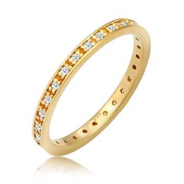 Elli Ringe - Ring Verlobungsring Diamant (0.14 ct) 585 Gelbgold - Gr. 54 MM - in Gold - f&uuml;r Damen
