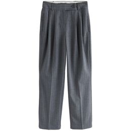 next Bundfaltenhose Damen Gr&ouml;&szlig;e 48 grau / schwarz