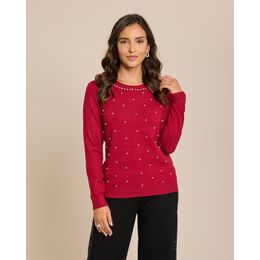Alfredo Pauly Pullover mit Perlendeko