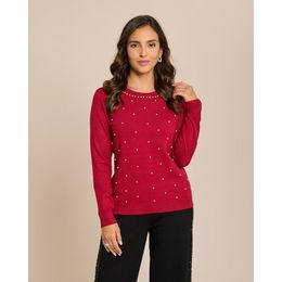 Alfredo Pauly Pullover mit Perlendeko