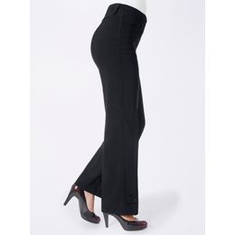 WITT Damen Hose in weiter Form, b&uuml;gelfreie Koffer-Qualit&auml;t, schwarz, Gr&ouml;&szlig;e 44