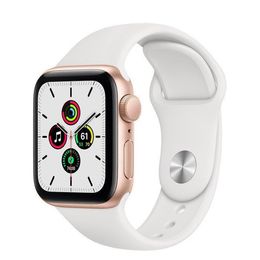 Apple Watch Series SE 1 (2020) GPS 40 mm - Aluminium Gold - Sportarmband Weiß