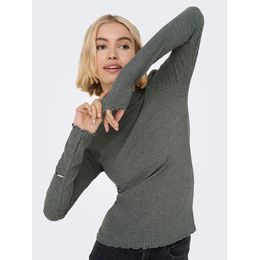 Only Longsleeve in Grau - 25% | Gr&ouml;&szlig;e L | Damen-tops