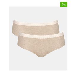 Sloggi 2er-Set: Slips in Beige - 45% | Gr&ouml;&szlig;e L | Damen-unterteile