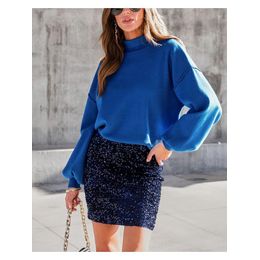 Milan Kiss Pullover in Blau - 50% | Größe M | Damen-pullover-cardigans