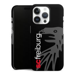 DeinDesign iPhone 14 Pro Handy Premium Case Smartphone Handyh&uuml;lle Schutzh&uuml;lle matt Logo Sc Freiburg Official Licensed Product Premium Case