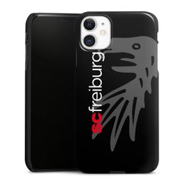 DeinDesign iPhone 11 Handy Premium Case Smartphone Handyh&uuml;lle Schutzh&uuml;lle gl&auml;nzend Logo Sc Freiburg Official Licensed Product Premium Case