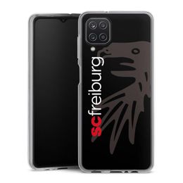 DeinDesign Galaxy A12 Handy Silikon H&uuml;lle Case transparent Handyh&uuml;lle Logo Sc Freiburg Official Licensed Product Silikon Case