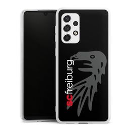 DeinDesign Galaxy A33 5G Handy Silikon H&uuml;lle Case transparent Handyh&uuml;lle Logo Sc Freiburg Official Licensed Product Silikon Case