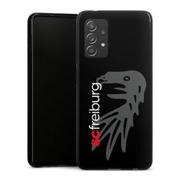 DeinDesign Galaxy A52s 5G Handy Silikon H&uuml;lle Case schwarz Handyh&uuml;lle Sc Freiburg Logo Official Licensed Product