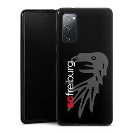DeinDesign Galaxy S20 FE 5G Handy Silikon H&uuml;lle Case schwarz Handyh&uuml;lle Logo Sc Freiburg Official Licensed Product