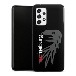 DeinDesign Galaxy A53 5G Handy Silikon H&uuml;lle Case schwarz Handyh&uuml;lle Logo Sc Freiburg Official Licensed Product