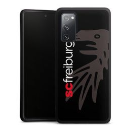 DeinDesign Galaxy S20 FE Handy Premium Silikon H&uuml;lle Handyh&uuml;lle schwarz Case Logo Sc Freiburg Official Licensed Product Silikon Premium Case