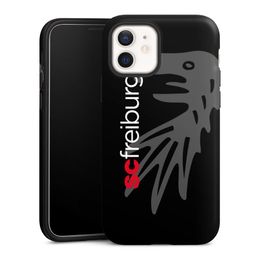 DeinDesign iPhone 12 mini Handy Panzer Handyh&uuml;lle robuste Outdoor H&uuml;lle Schutzh&uuml;lle matt Logo Sc Freiburg Official Licensed Product Tough Case