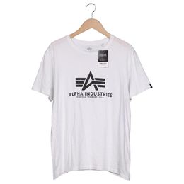 Alpha Industries T-Shirt Herren Größe XL Second Hand weiß