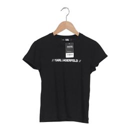 K by KARL LAGERFELD Karl Lagerfeld T-Shirt Damen Gr&ouml;&szlig;e XS Second Hand schwarz