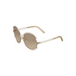 Chlo&eacute; Chlo&eacute; Sonnenbrille Damen Gr&ouml;&szlig;e One Size Second Hand beige