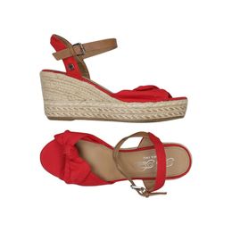Tom Tailor Sandalen Damen Gr&ouml;&szlig;e 39 Second Hand rot