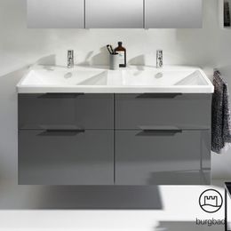 Burgbad Eqio Schrank mit Keramik-Waschtisch, 4 Ausz&uuml;ge, SEYT123F2010C0001G0200,