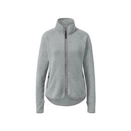 Tchibo - Strickfleece-Jacke - Damen - Gr. L - hellgrau