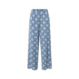 Tchibo - Palazzohose mit Alloverprint - Damen - Gr. XXL - weiß/print