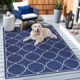 Teppich Sanat "Berlin", blau, B:80cm H:6mm L:150cm, Kunstfaser, Teppiche, In -und Outdoor geeignet, robust und pflegeleicht