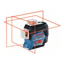 Bosch Linienlaser GLL 3-80 C mit 4 x 1,5-V-LR6-(AA)-Batterien Akku-Adapter (0601063R00)