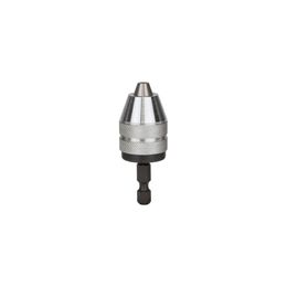 Bosch Schnellspannbohrfutter bis 10 mm, Spannbereich:1 - 6 mm, Au&szlig;ensechskantschaft:1/4, f&uuml;r Akku-Schrauber und Bohrmaschinen, 3165140105499 (2608572072)