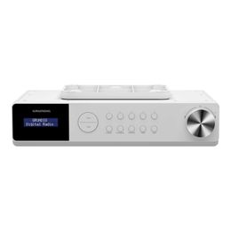 Grundig DAB+ Uhrenradio +UB-Zubehör DKR1000BTDAB+ ws (GKR1010)