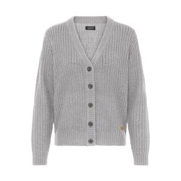 oxmo Strickjacke ' OXEDNA ' Damen Gr&ouml;&szlig;e XL grau