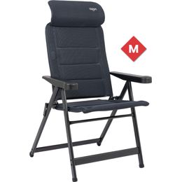 Crespo Air Deluxe Compact AP/237 Campingstuhl mit verstellbarer R&uuml;ckenlehne und Kopfst&uuml;tze M grau - Klappst&uuml;hle