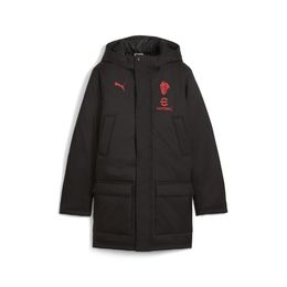 Parka Puma "AC Milan Trainings-Winterjacke Jugendliche", Mädchen, Gr. 152, rot (schwarz for all time rot), Obermaterial: 100% Polyester; Futter: 100% Polyester; Taschenfutter: 100% Polyester; Füllung: 100% Polyester, Jacken Parka