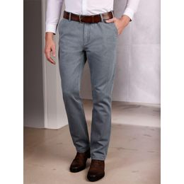 Webhose CLASSIC, Herren, Gr. 46, Normalgr&ouml;&szlig;en, grau, 98% Baumwolle, 2% Elasthan, gemustert, lang, Hosen