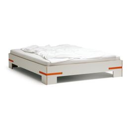 Magazin Bett Gurtbett 160x200cm Gurte orange