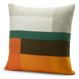 Røros Tweed Lammwollkissenbezug Bauhausstil Orange