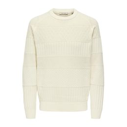 Only & Sons Only & Sons Sweater 'ONSALKAN' male White size XL