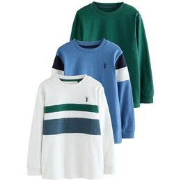 next Shirt Jungen Gr&ouml;&szlig;e 140 blau / gr&uuml;n / wei&szlig;