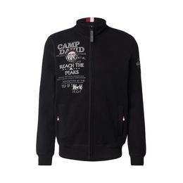 CAMP DAVID Sweatjacke Herren Gr&ouml;&szlig;e XXXL grau / schwarz