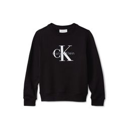 Calvin Klein Jeans Sweatshirt Jungen Gr&ouml;&szlig;e 104 rauchblau / schwarz / wei&szlig;
