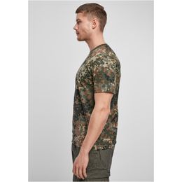 Kurzarmshirt Brandit "Brandit Herren Brandit Premium Shirt", Herren, Gr. S, grün (flecktarn), 100% Baumwolle, unifarben, normal, Rundhals, Shirts