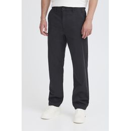 Chinohose Blend "BHNATAN WIDE LEG CHINO", Herren, Gr. 33, Länge 32, blau (schwarz navy blau), Web, Obermaterial: 98% Baumwolle, 2% Elasthan, unifarben, relaxed fit knöchellang, Hosen