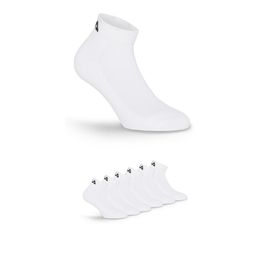 Kurzsocken Fila "UNISEX FITNESS QUARTER SOCKS HALF TERRY", Herren, Gr. 43-46, wei&szlig;, Baumwollmischung, elastisch, Socken, mit verst&auml;rkter Ferse